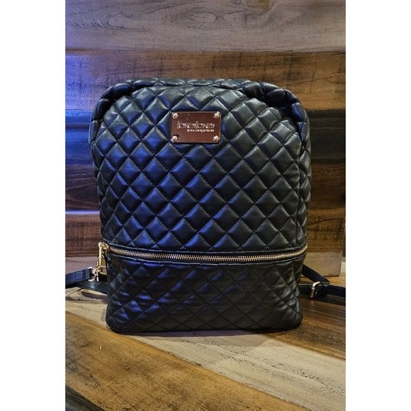bebe | Bags | Bebe Black Quilted Faux Leather Cold Hardware Crossbody ...